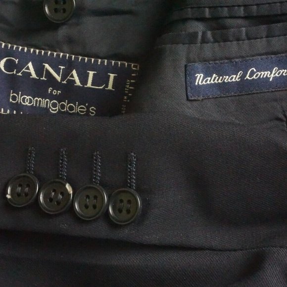 Canali | Suits & Blazers | Canali Natural Comfort Solid Navy Blue 0 ...